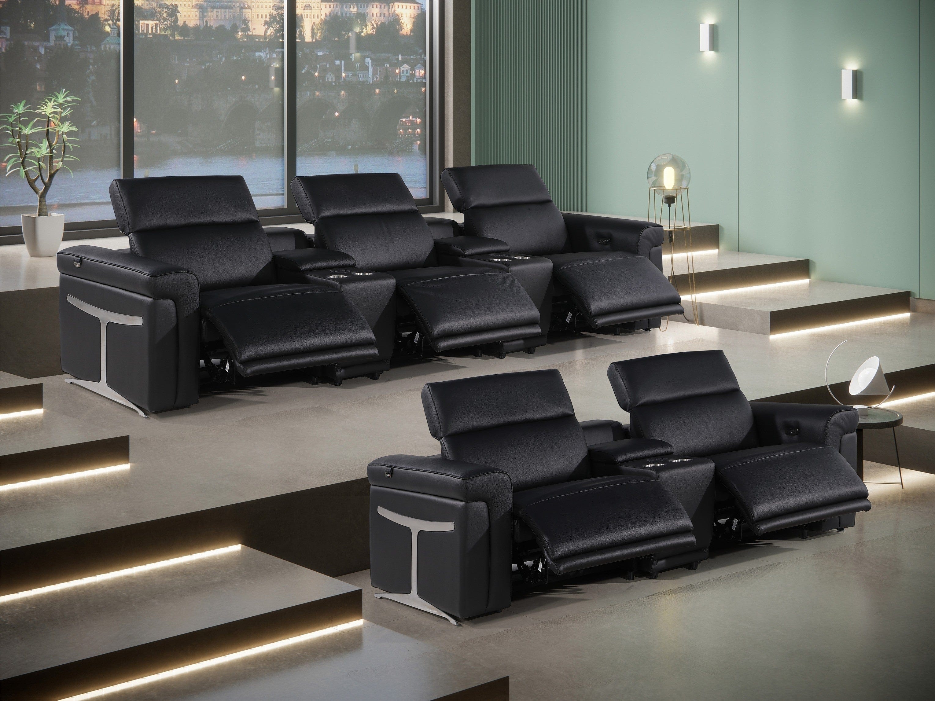 Global United 1126 - Divanitalia 8PC Power Reclining Sofa Set – Elite ...